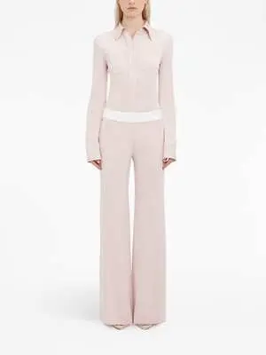 Victoria Beckham Side-panel Wide Leg Trousers
