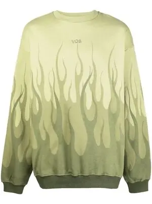 VISION OF SUPER Flame-printed Sweatshirt