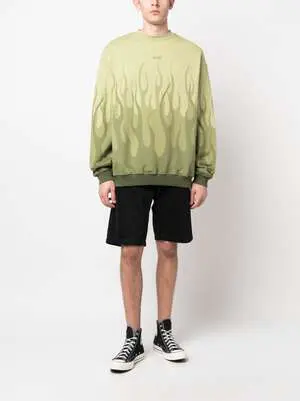 VISION OF SUPER Flame-printed Sweatshirt