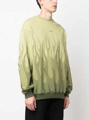 VISION OF SUPER Flame-printed Sweatshirt