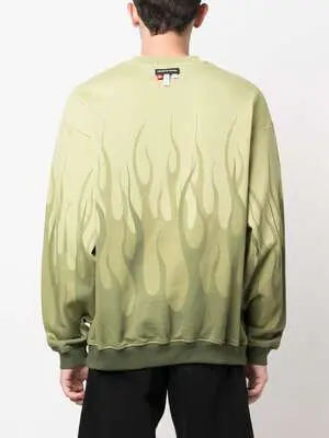 VISION OF SUPER Flame-printed Sweatshirt