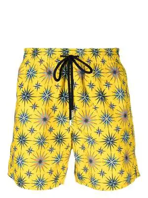 Vilebrequin Star-print Swim Shorts - Yellow