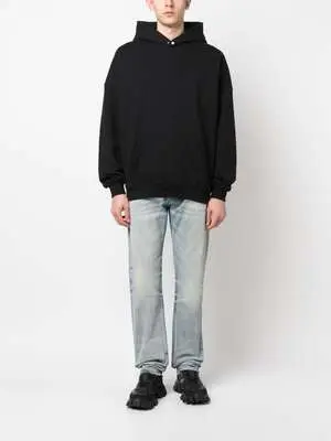 Fear Of God Cotton Hoodie With Graphic Print - Black