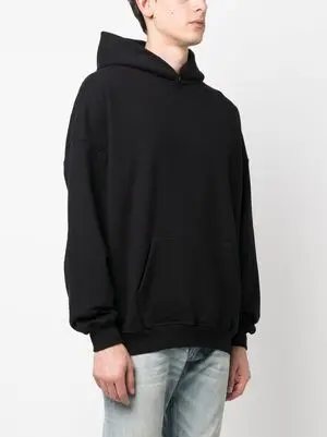 Fear Of God Cotton Hoodie With Graphic Print - Black