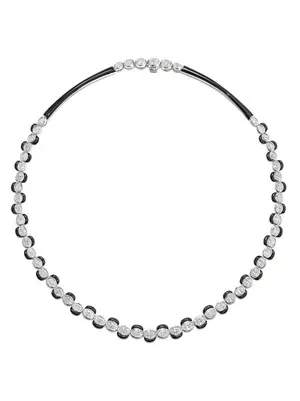 Nikos Koulis 18kt Gold Oui Diamond Choker - Silver