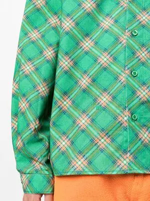 ERL Check-pattern Corduroy Shirt