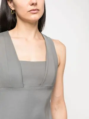 ALYSI Sleeveless Open-back Dress
