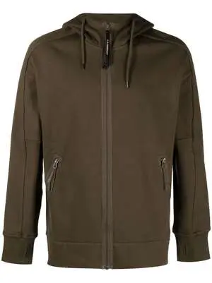 C.P. COMPANY Goggle Zip-up Hoodie - Green