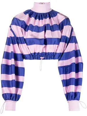Zimmermann Horizontal-stripe Print Blouse - Pink