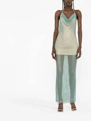 SELF-PORTRAIT Rhinestone Mesh Dress