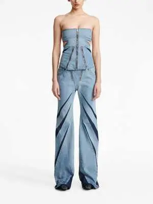 DION LEE Darted Denim Corset
