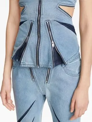 DION LEE Darted Denim Corset