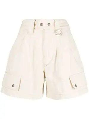 Isabel Marant Étoile Eliano High-waisted Cotton-twill Shorts