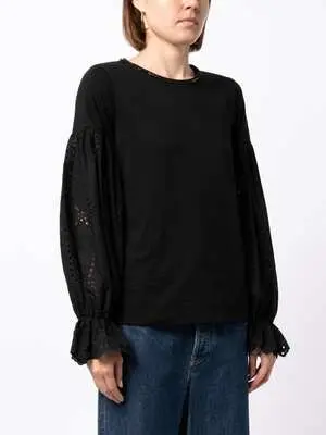 ERMANNO FIRENZE Lace-detail Blouse