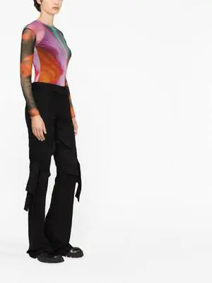 AMBUSH Strap-detail Flared Trousers