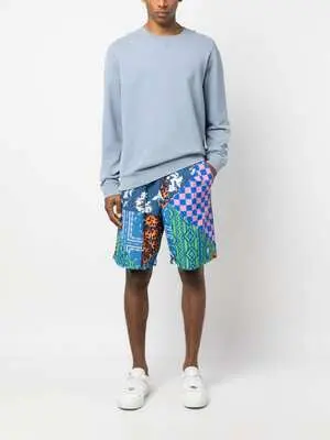 COUNTY OF MILAN Marcelo Burlon Multi-panel Knee-length Shorts