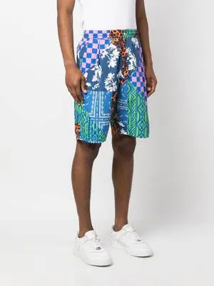 COUNTY OF MILAN Marcelo Burlon Multi-panel Knee-length Shorts