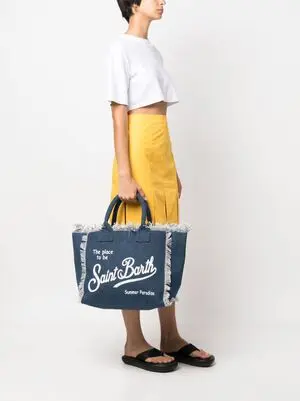 MC2 SAINT BARTH Vanity Beach Bag - Blue