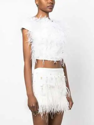 Cult Gaia Sosha Feather Top