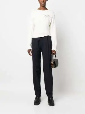 Stella McCartney Crochet Detail Crew Neck Jumper