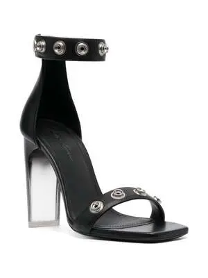 Rick Owens 100mm Eyelet-detail Sandals - Black