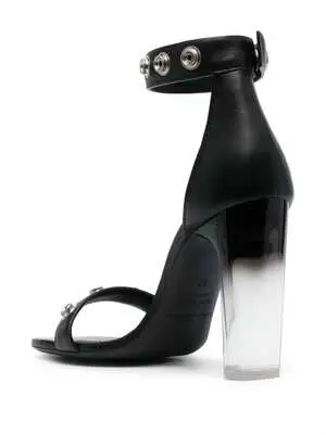 Rick Owens 100mm Eyelet-detail Sandals - Black