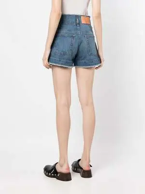 Ulla Johnson High-waisted Denim Shorts
