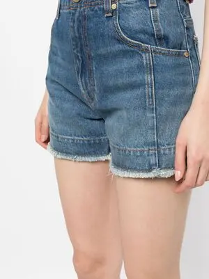 Ulla Johnson High-waisted Denim Shorts