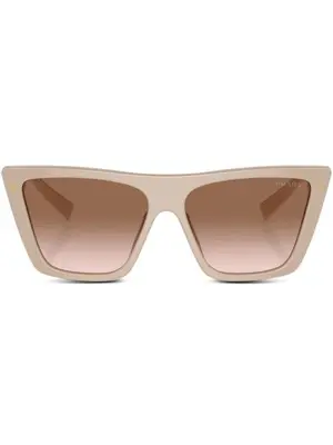 Prada Butterfly-frame Sunglasses - Brown