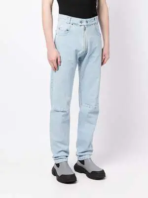 GMBH Washed Straight-leg Jeans
