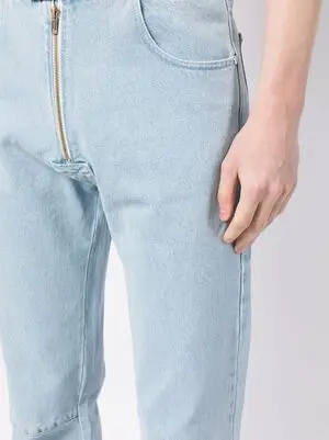 GMBH Washed Straight-leg Jeans