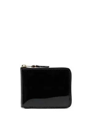 Comme Des Garçons Inside-printed Patent-leather Wallet