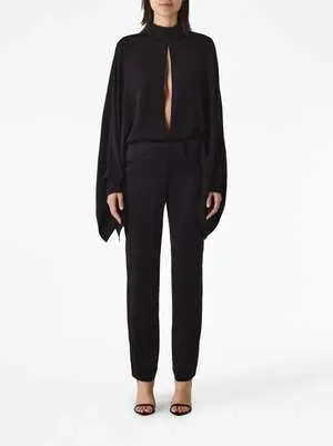 TOM FORD Wide-sleeve Silk Bodysuit