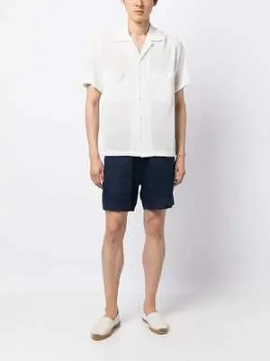 Polo Ralph Lauren Logo-embroidered Linen Deck Shorts