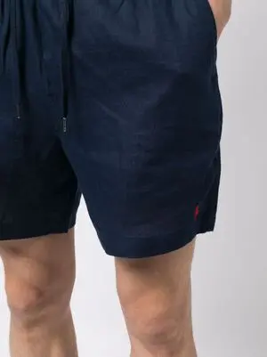 Polo Ralph Lauren Logo-embroidered Linen Deck Shorts