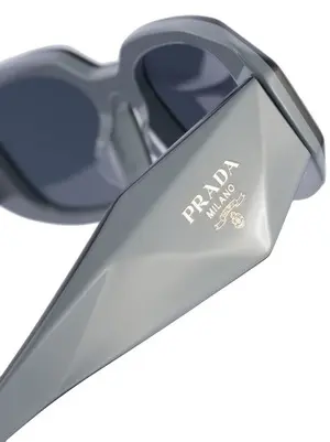 Prada Symbole Geometric-frame Sunglasses