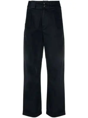 Woolrich High-waisted Wide-leg Trousers - Blue