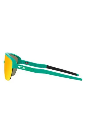 Oakley Corridor 142mm Semi Rimless Prizm™ Polarized Shield Sunglasses - Ruby