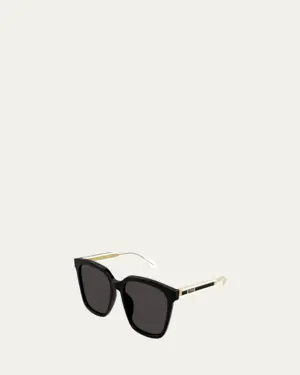 Gucci Temple-logo Rectangle Sunglasses