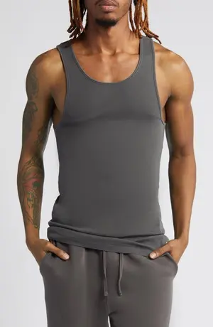 ELWOOD Malibu Cotton Rib Tank Grey