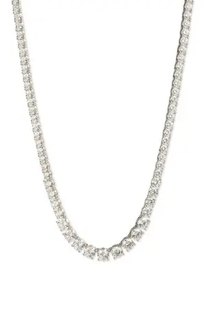 Marchesa Cubic Zirconia Necklace - Silver