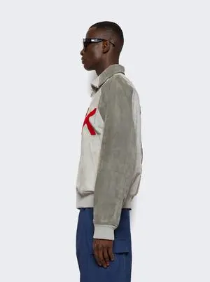 Kenzo Classic Bomber Jacket Pearl Grey