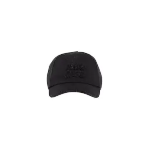 Miu Miu Denim Baseball Cap - Black