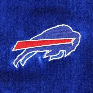 THE WILD COLLECTIVE Buffalo Bills Metallic Bomber Full-snap Jacket