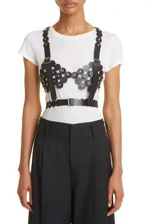 Noir Kei Ninomiya Flower Harness - Black | Editorialist