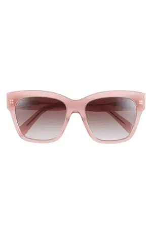 Celine Triomphe 55mm Round Sunglasses - Shiny Pink/gradient Roviex
