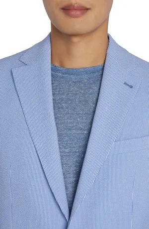 JACK VICTOR Morton Stripe Soft Construction Seersucker Sport Coat