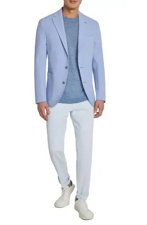 JACK VICTOR Morton Stripe Soft Construction Seersucker Sport Coat