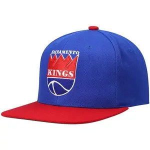 Mitchell & Ness Red Sacramento Kings Hardwood Classics Team Two-tone 2.0 Snapback Hat - Blue
