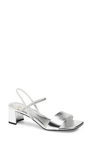 Silver-Tone Hardware Sandals